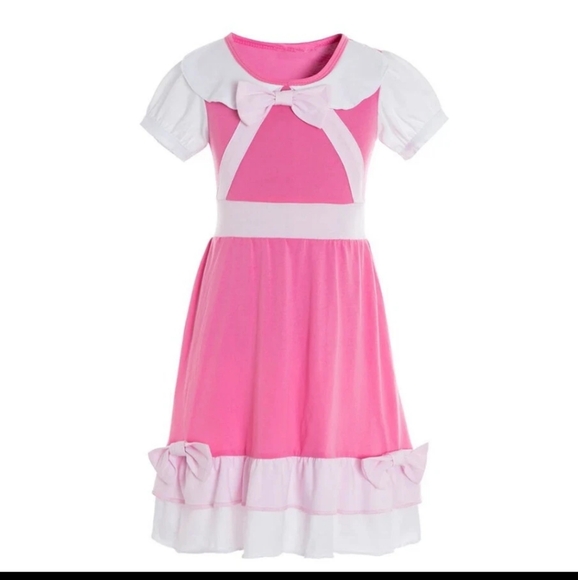 little rubi | Dresses | New Girl Pink Bow Cinderella Kids Costume ...